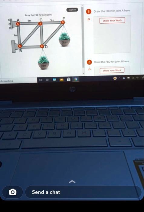 Solved Draw The Fbd Free Body Diagram For Joint A Here Draw The Fbd