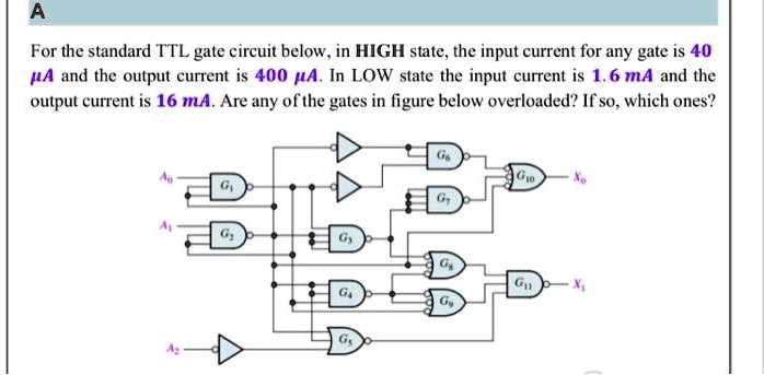SOLVED: Advanced Electronics For the standard TTL gate circuit below, in the HIGH state, the ...