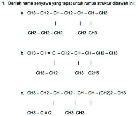 SOLVED: tolong dong kak ini gimna?? Berilah nama senyawa yang tepat ...