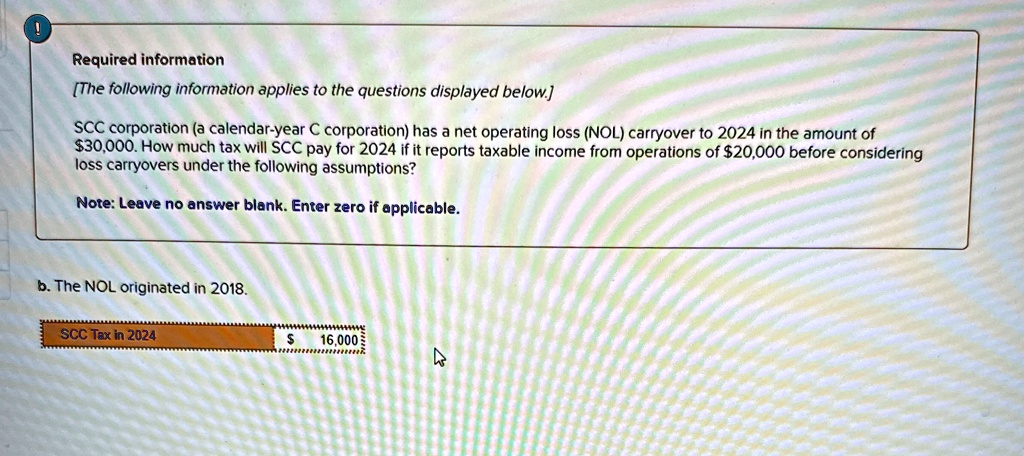 required information the following information applies to the questions ...