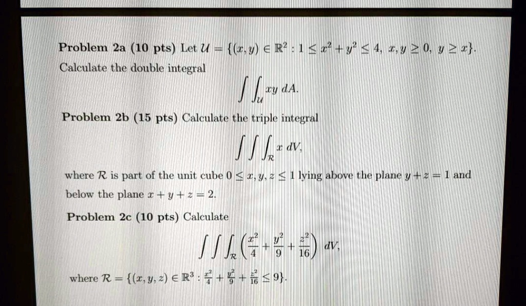 SOLVED: Problem 2a (10 pts) Let U = (1,u) âˆˆ â„ Â² | z+v