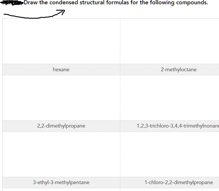 SOLVED:Draw the condensed structural formulas for the following ...