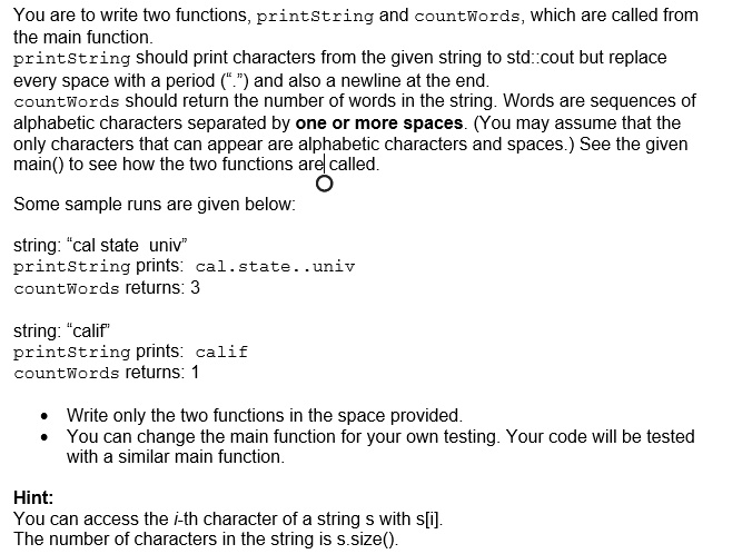 Solved Include Include Using Namespace Std Bool Checkanswerconst String Nameoftest Bool
