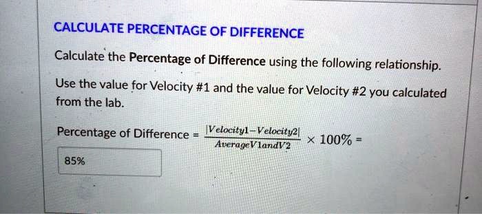 calculate percentage of difference calculate the percentage of ...