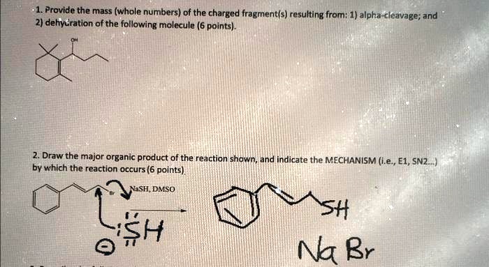 SOLVED: 1. Provide the mass (whole numbers) of the charged fragment(s) resulting from 1 alpha ...