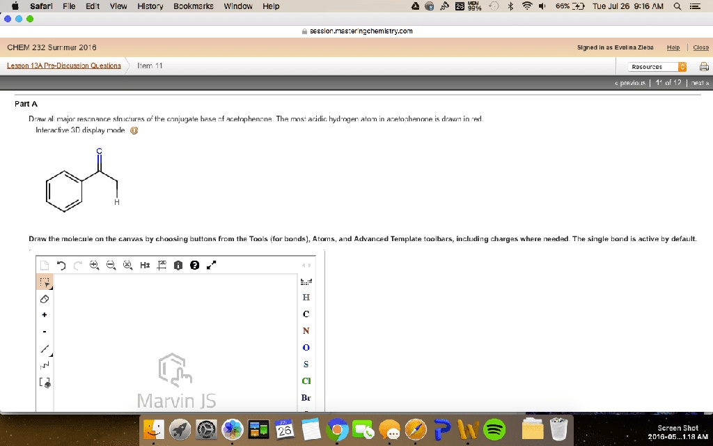 SOLVED: ' Draw all major resonance structures of the conjugate base of ...