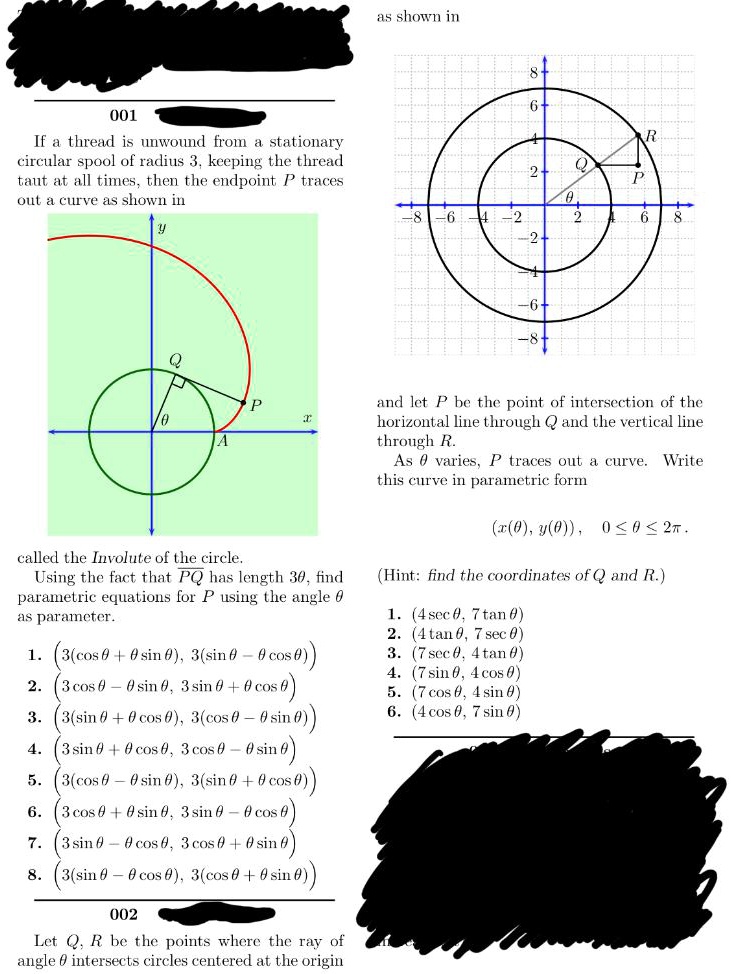 SOLVED: If a thread is unwound from a stationary circular spool of radius 3, keeping the thread ...