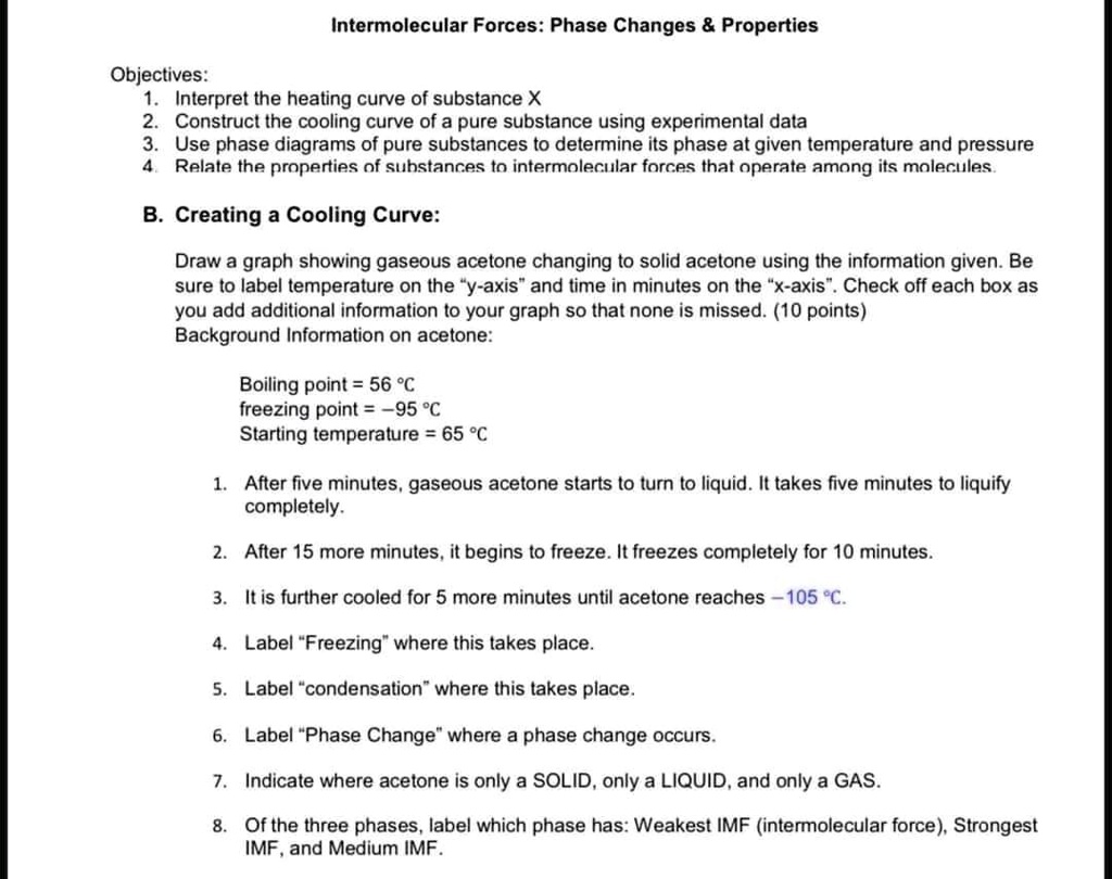 Objectives: Intermolecular Forces: Phase Changes Properties 1 ...