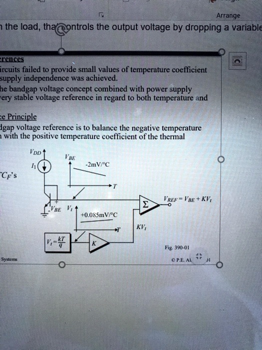 SOLVED: In a bandgap reference circuit, how are the Ntap and ptat ...