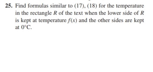 SOLVED: 25. Find formulas similar to (17),(18) for the temperature in ...