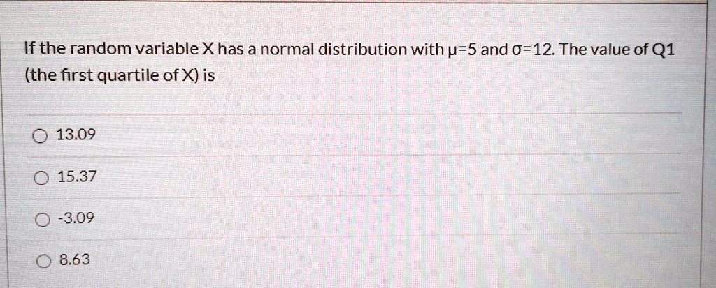 Solvedifthe Random Variable Xhas A Normal Distribution With P5 And 0 2302