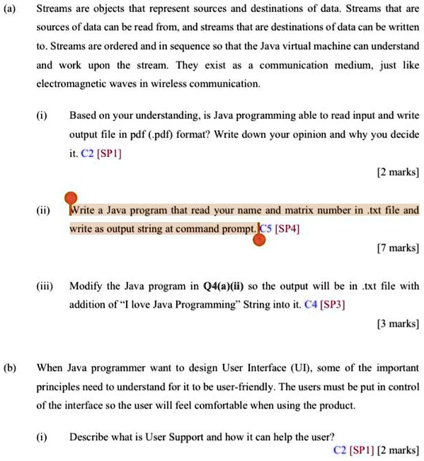 SOLVED: Streams are objects that represent sources and destinations of data. Streams that are ...