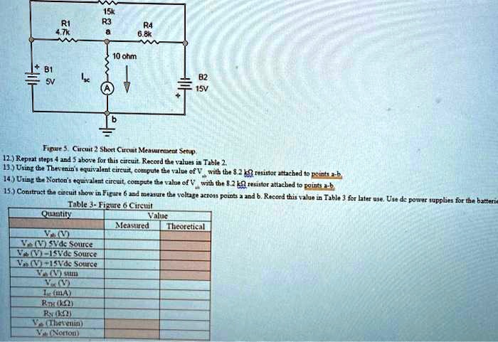 SOLVED: 12.) "Repeat steps 4 5 from circuit" Step 4: Calculate Thevenin's equivalent resistance ...