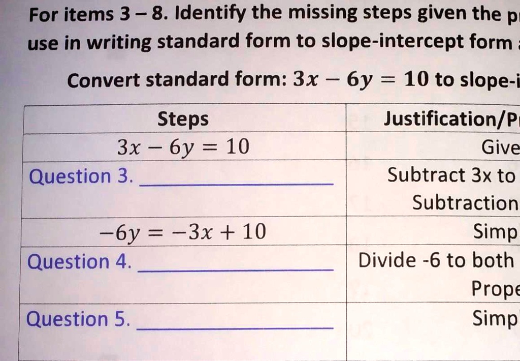 SOLVED: 'ano po Ang sagot dyan For items 3 8. Identify the missing ...