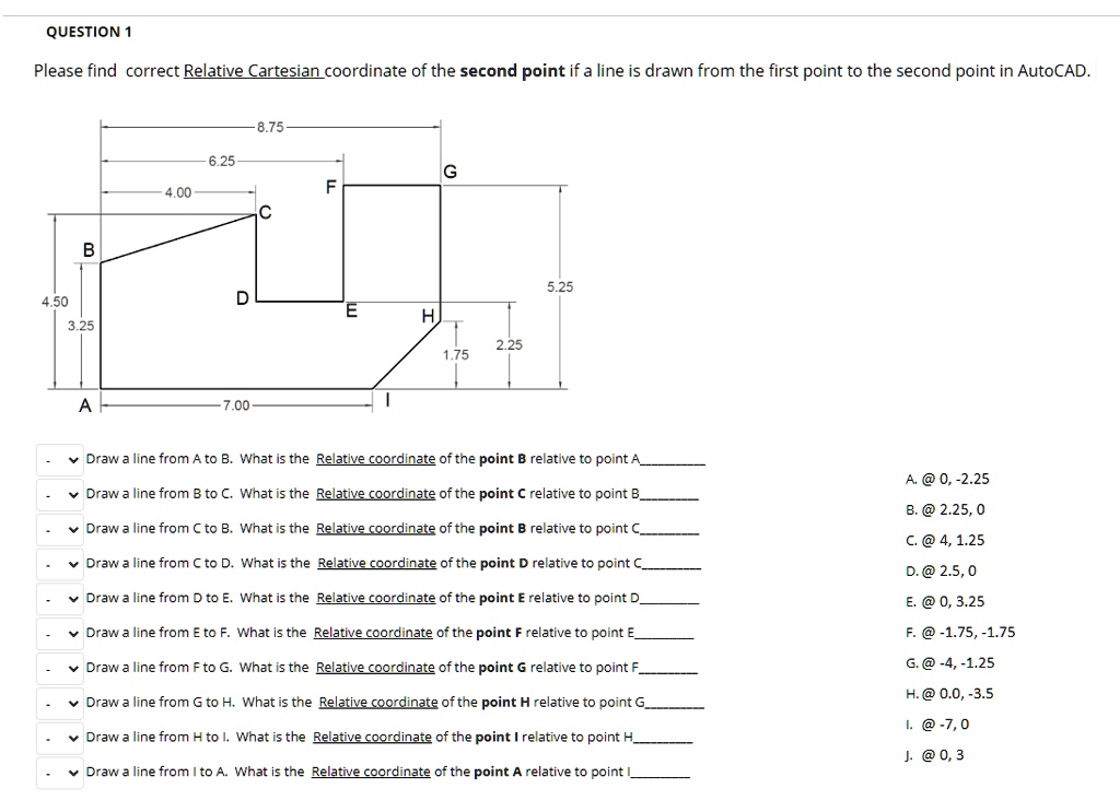 SOLVED: Please find the correct relative Cartesian coordinates of the ...