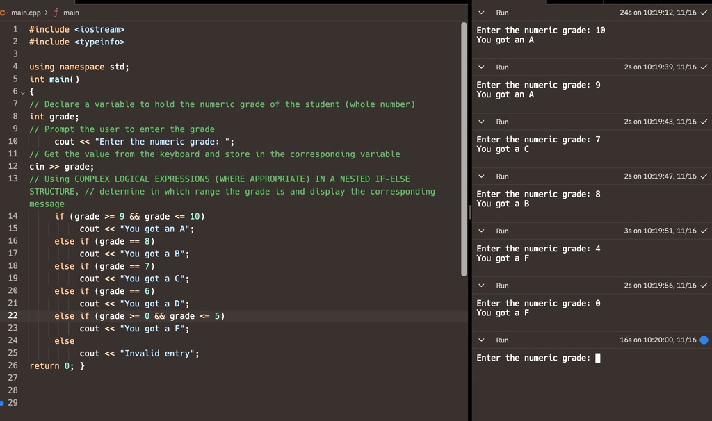 6) You need to convert a numeric test grade (scale: 0-10) to the ...