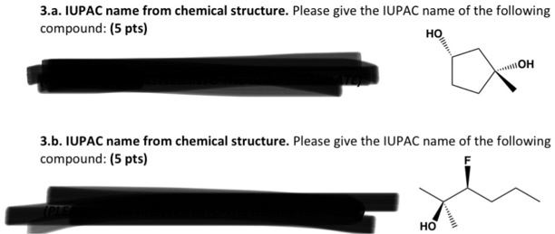 3.a. IUPAC name from chemical structure: Please give the IUPAC name of ...