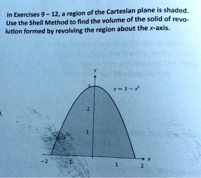 SOLVED: In Exercises 9 12,a region of the Cartesian plane is shaded ...