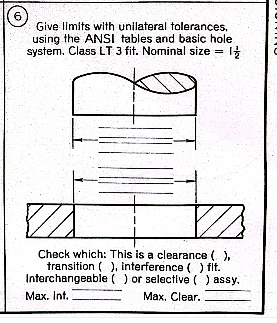 SOLVED: Give limits with unilateral tolerances using the ANSI tables ...
