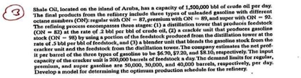 VIDEO solution: Shale Oil, located on the island of Aruba, has a ...