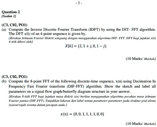Solved Question 2 [soalan 2] C3 C02 Po1 A Compute The Inverse