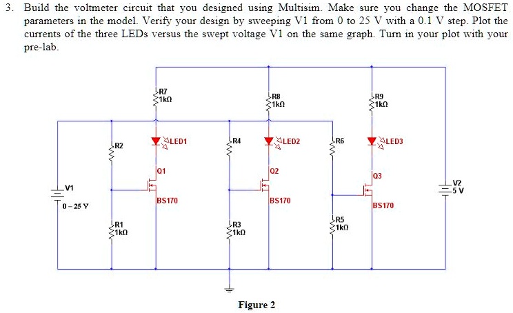 SOLVED: In this lab, assume Kn = 0.2 A/V^2 and VTN = 2.5 V for the ...