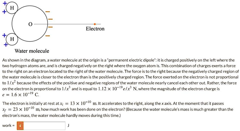 As shown in the diagram, a water molecule at the origin is a p̈ermanent ...