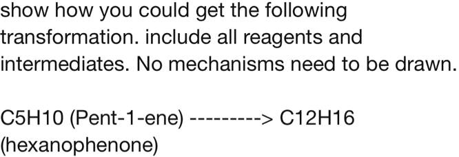 SOLVED: show how you could get the following transformation. include ...