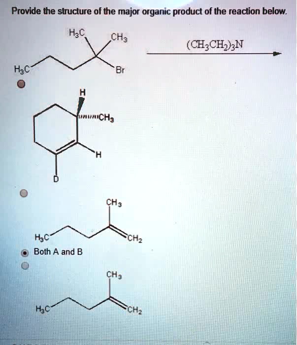 Provide the structure of the major organic product of the reaction ...