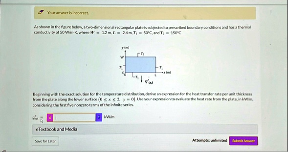 your answer is incorrect as shown in the figure below a two dimensional ...