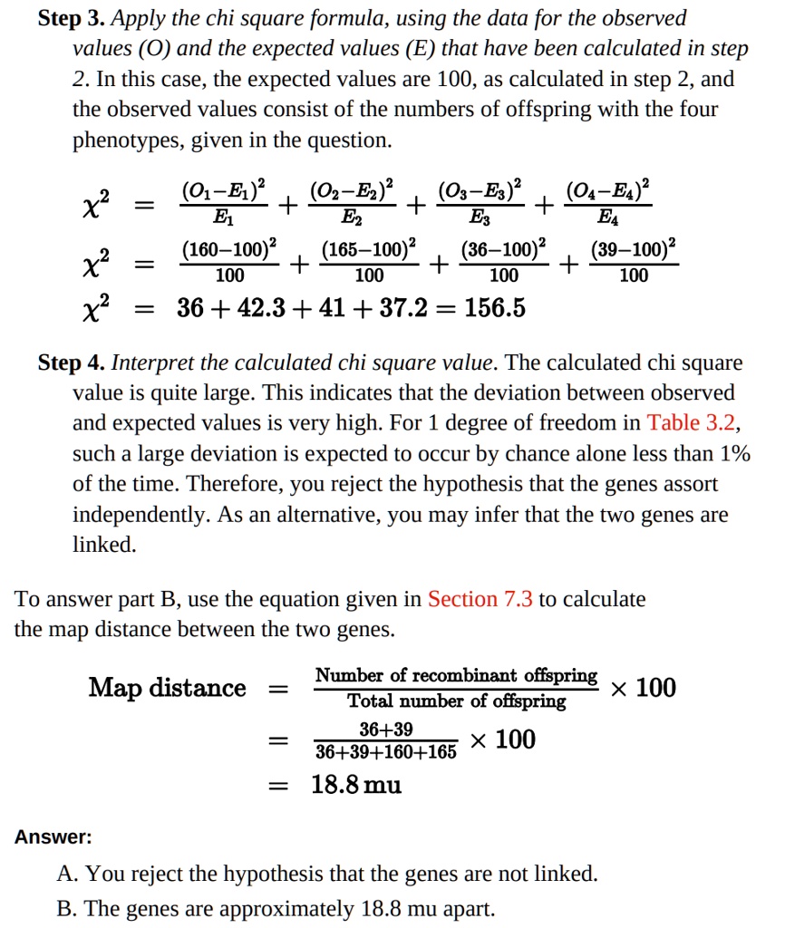SOLVED: Step 3. Apply the chi square formula, using the data for the ...