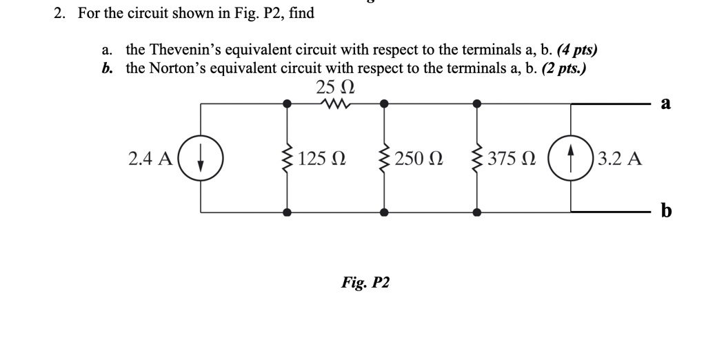 VIDEO solution: For the circuit shown in Fig. P2, find: a. Thevenin's equivalent circuit with ...