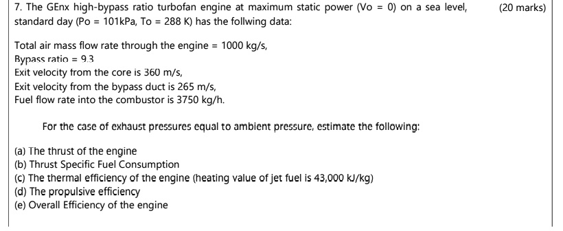 Bypass ratio is 9.3. The GEnx high-bypass ratio turbofan engine at ...