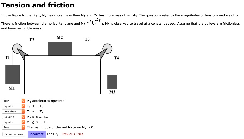 SOLVED: Text: Tension and friction In the figure to the right, Mz has ...