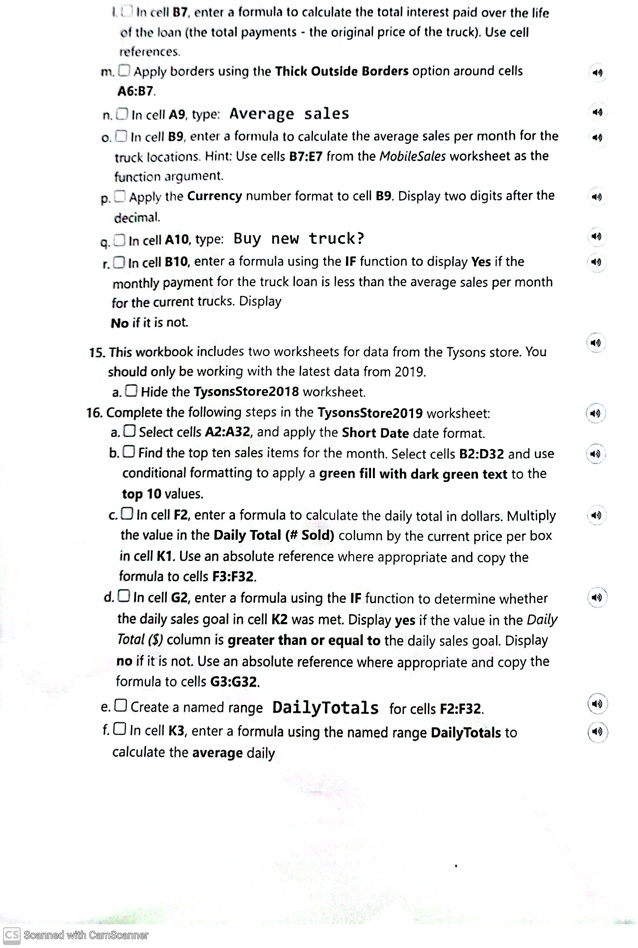SOLVED: In cell B7, enter a formula to calculate the total interest ...