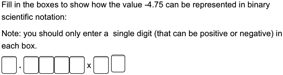 fill in the boxes to show how the value 475 can be represented in ...