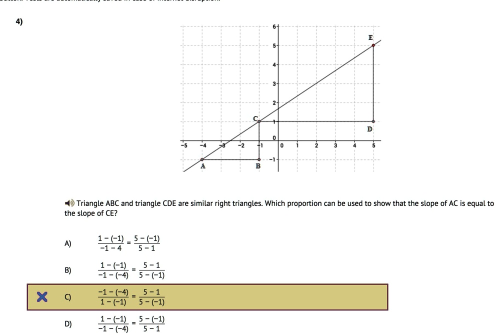 SOLVED: 'Its not C. SO WHAT IS IT??? Triangle ABC and triangle CDE are ... SOLVED: 'Its not C. SO WHAT IS IT??? Triangle ABC and triangle CDE are ...