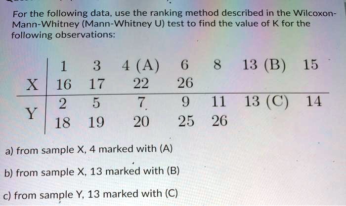 for the following data use the ranking method described in the wilcoxon ...