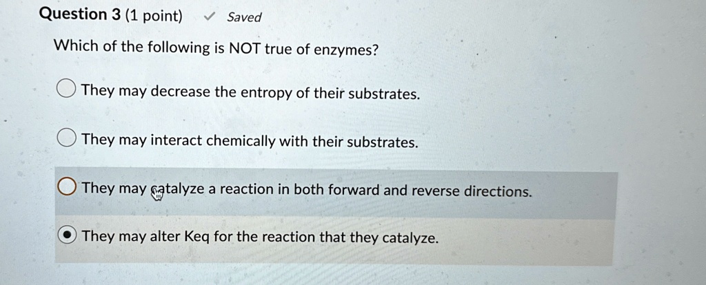 SOLVED: Question 3 (1 point) Which of the following is NOT true of ... SOLVED: Question 3 (1 point) Which of the following is NOT true of ...