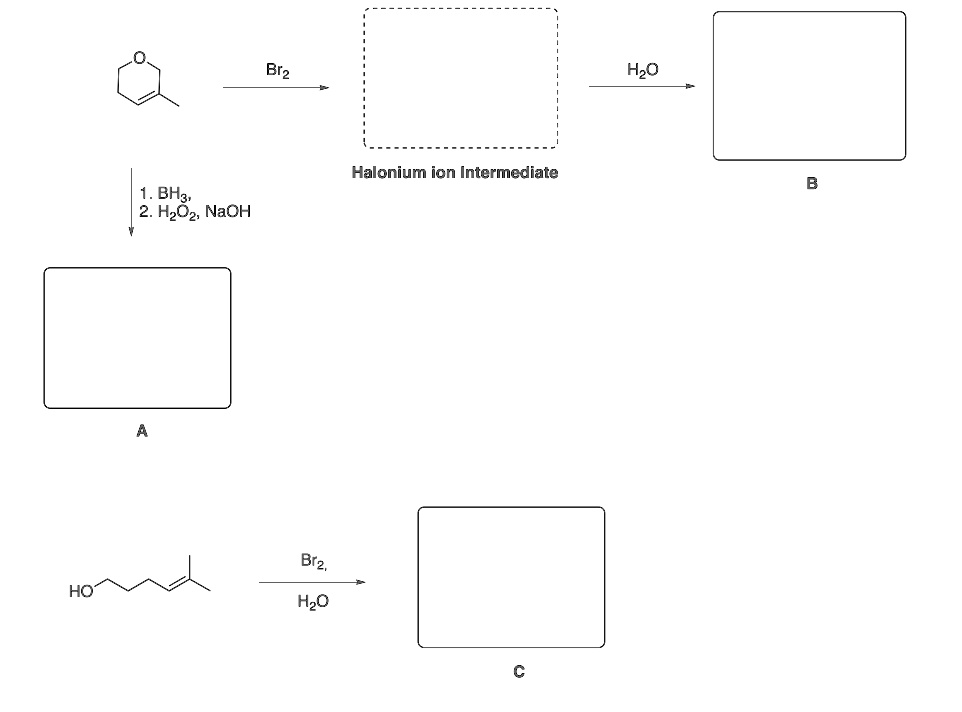 SOLVED: Fill in the missing compounds for the following transformations ...