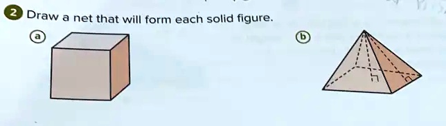 SOLVED: Draw a net that will form each solid figure