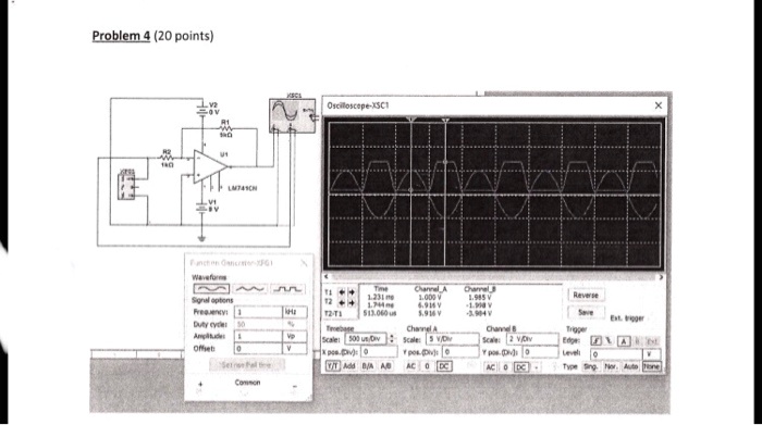SOLVED: A) why does the generator show a 1-V peak sinewave whereas the ...