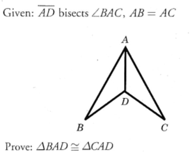 SOLVED: Paki sagot, pls salamat. Given: AD bisects ZBAC, AB = AC. A B ... SOLVED: Paki sagot, pls salamat. Given: AD bisects ZBAC, AB = AC. A B ...