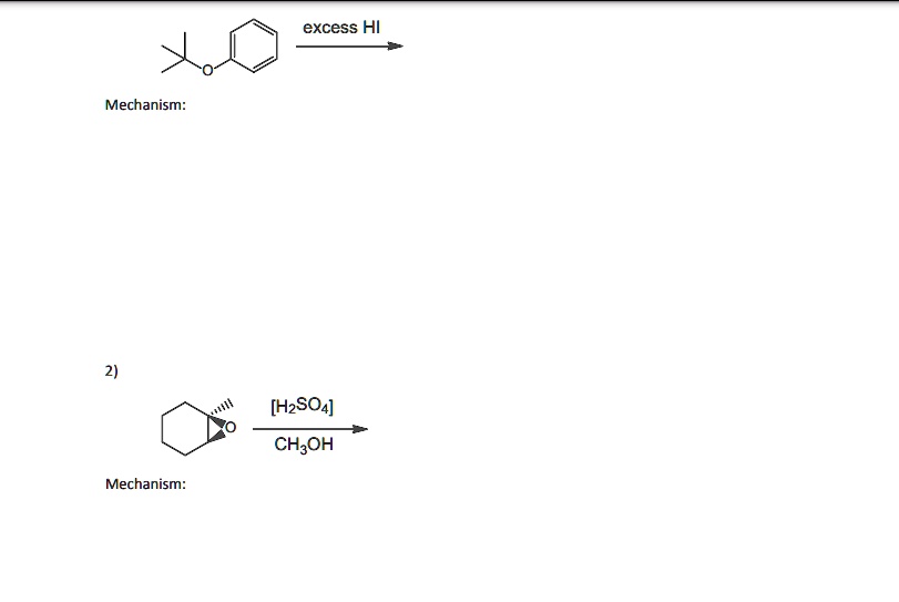 SOLVED: Draw the structure of the major product, provide a mechanism ...