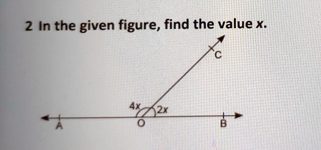 SOLVED: 'in the given figure find the value of x 2 In the given figure, find the value x 4X 22x'
