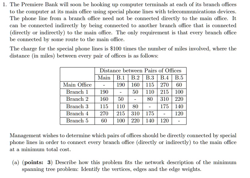 [GET ANSWER] the premiere bank will soon be hooking up computer ...