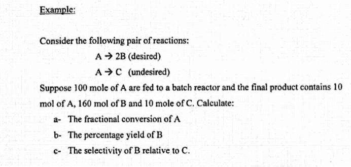 SOLVED: Consider the following pair of reactions: A + 2B -> desired ...