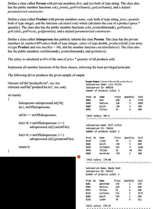 SOLVED: Texts: Write a C++ program to see the result clearly. The output should be the same ...