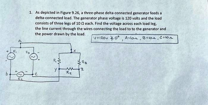 VIDEO solution: As depicted in Figure 9.26, a three-phase delta ...