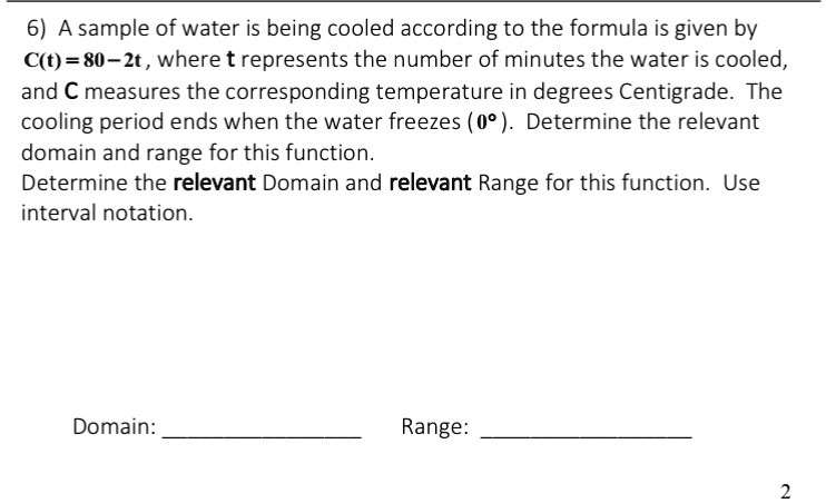 [GET ANSWER] 6 a sample of water is being cooled according to the ...